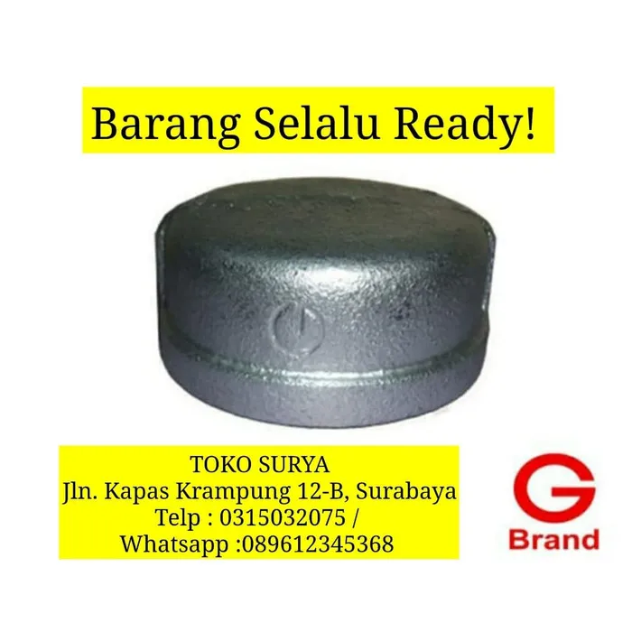 Dop 1-1/2 inch Dop 1-1/2" Plug 1-1/2 inch Plug 1-1/2" Besi | Lazada ...