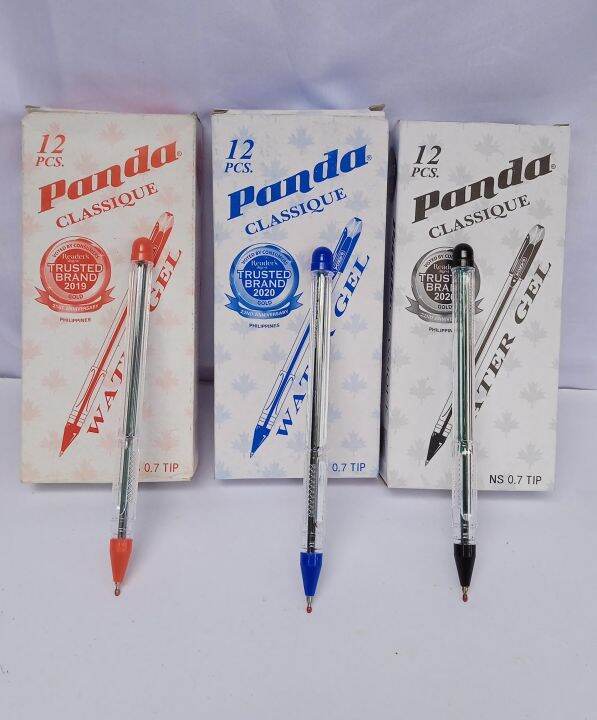 PANDA CLASSIQUE BALLPEN 0.7 BALLPOINT PEN 12 PCS PER BOX (BLACK, BLUE ...