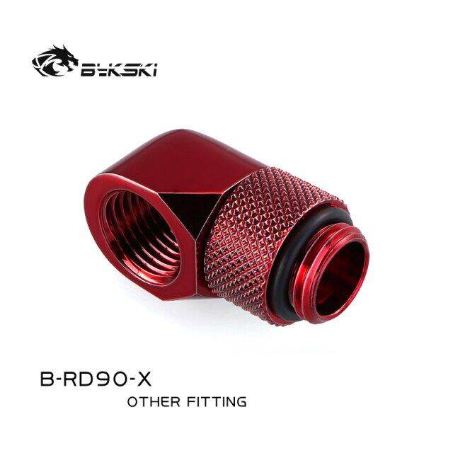 Bykski Pc Water Cooling Fittings 90 Degree Tube Connector G1/4 Male To ...