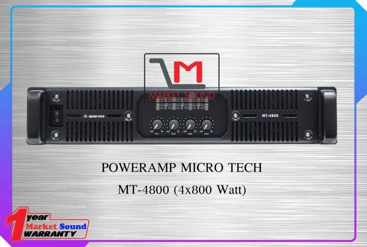 พาวเวอร์แอมป์ Micro Tech MT-4800 สินค้ามีพร้อมส่ง | Lazada.co.th
