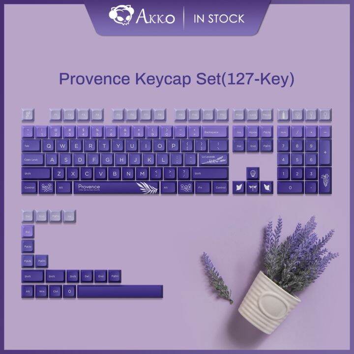 Akko PBT Keycaps สำหรับแป้นพิมพ์เครื่องกล,ชุดปุ่มกดสำหรับ DIY แบบกำหนด ...