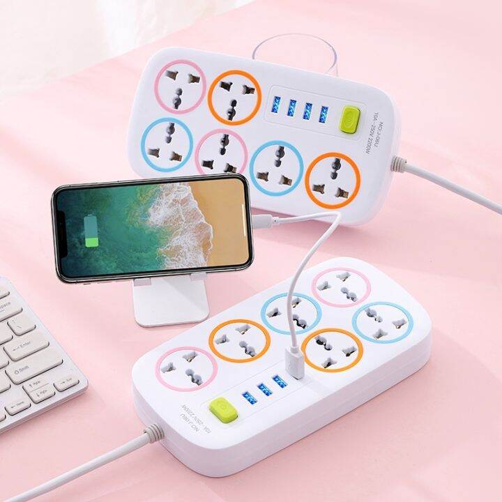 【COD】 TS Power universal Socket Extension Moveable Multi Function With USB | Lazada PH