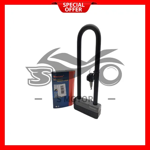 ULock U Lock TONYON Fork Lock Heavy Duty Security Chain Lock Motorcycle ...