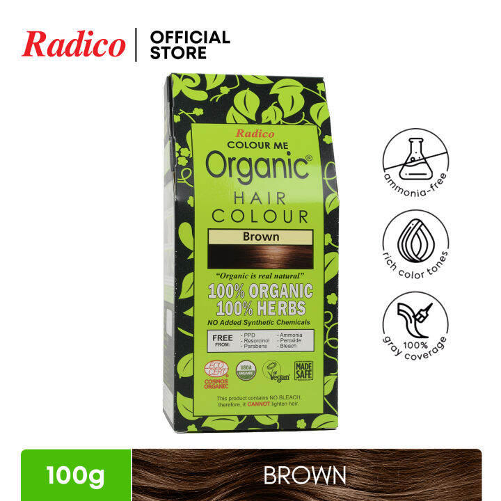 RADICO Hair Color (CMO-BROWN100G) | LineaOrganica | Lazada PH