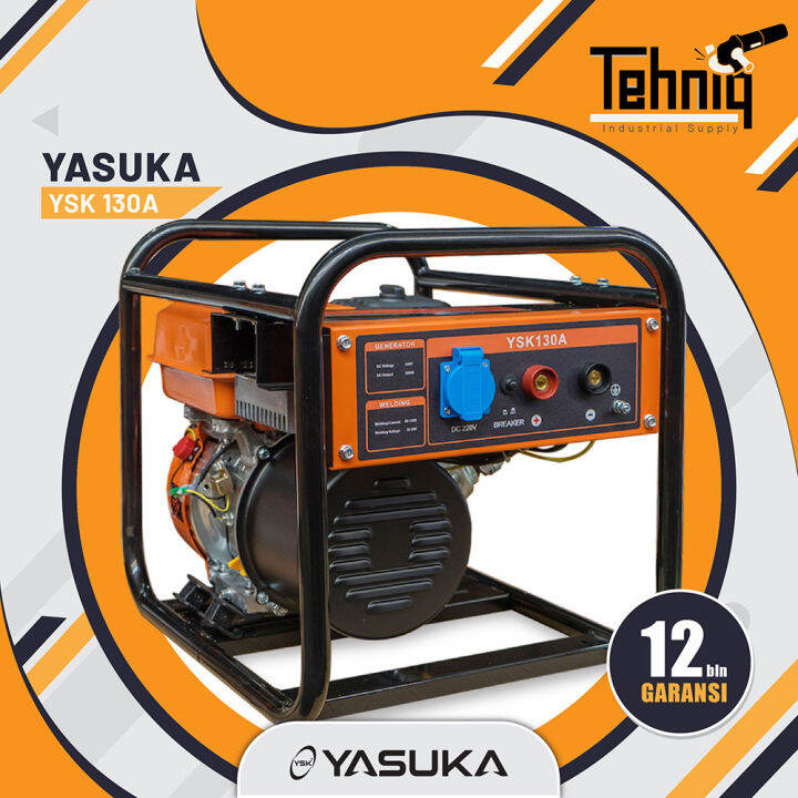 Genset Listrik Bensin YASUKA YSK 130A (GENSET + LAS) Generator Las | Lazada Indonesia