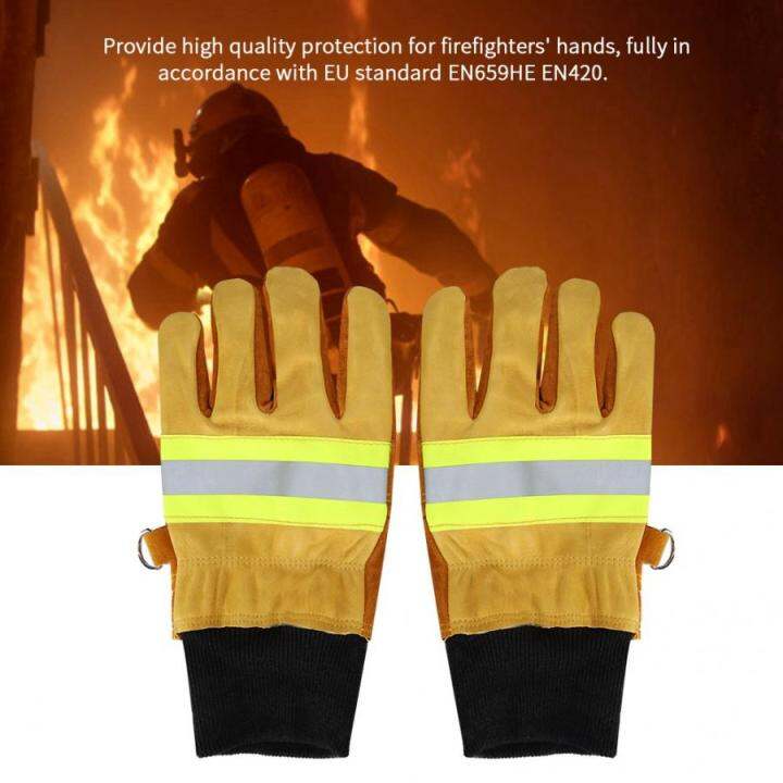 Cow Leather Fire S Heat Resistant Radiant Work Protection Fireproof S ...