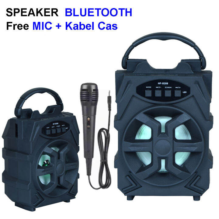 Speaker Salon Aktif Bluetooth Full Super Bass Karaoke Spiker HF S288 ...
