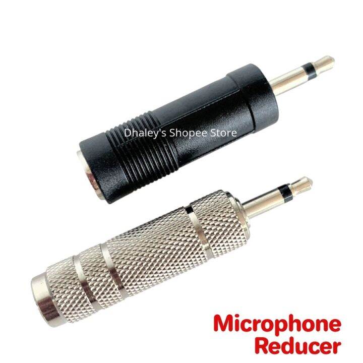 COD Microphone Reducer 6.35mm to 3.5mm PL mono Female Male Audio ...