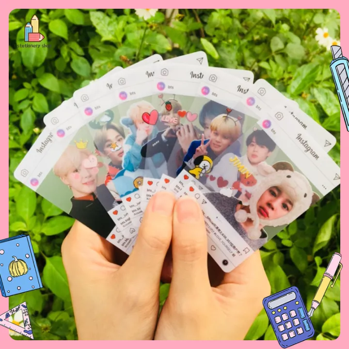 8Pcs/set Kpop BTS BT21 Photocards Bangtan boys ins Collective Postcards ...