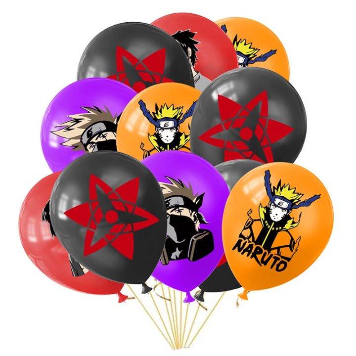 Naruto Shippuden Uchiha Itachi Sasuke Birthday Latex Balloon 12 pcs ...