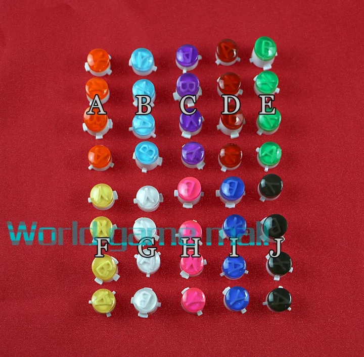 For Xbox One Wireless / Wired Controller 8 Colors ABXY Buttons with ...