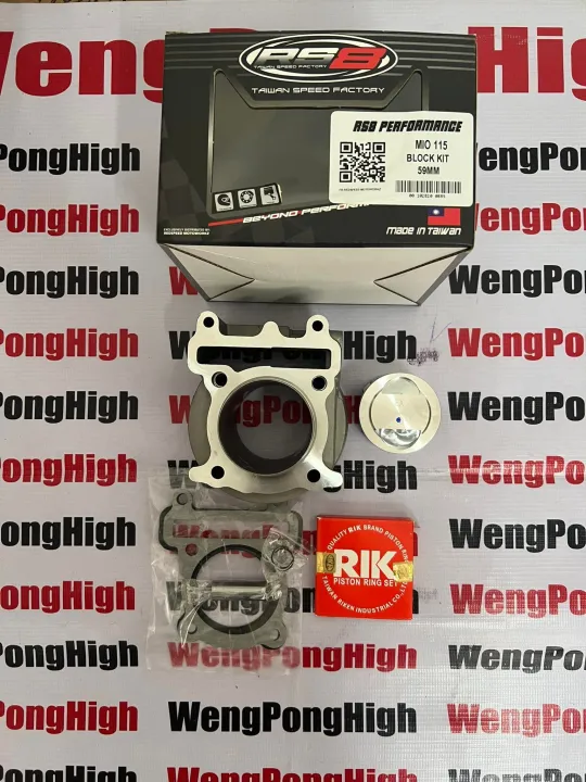 RS8 CYLINDER BLOCK MIO1/SPORTY/AMORE 59MM STEEL BORE | Lazada PH