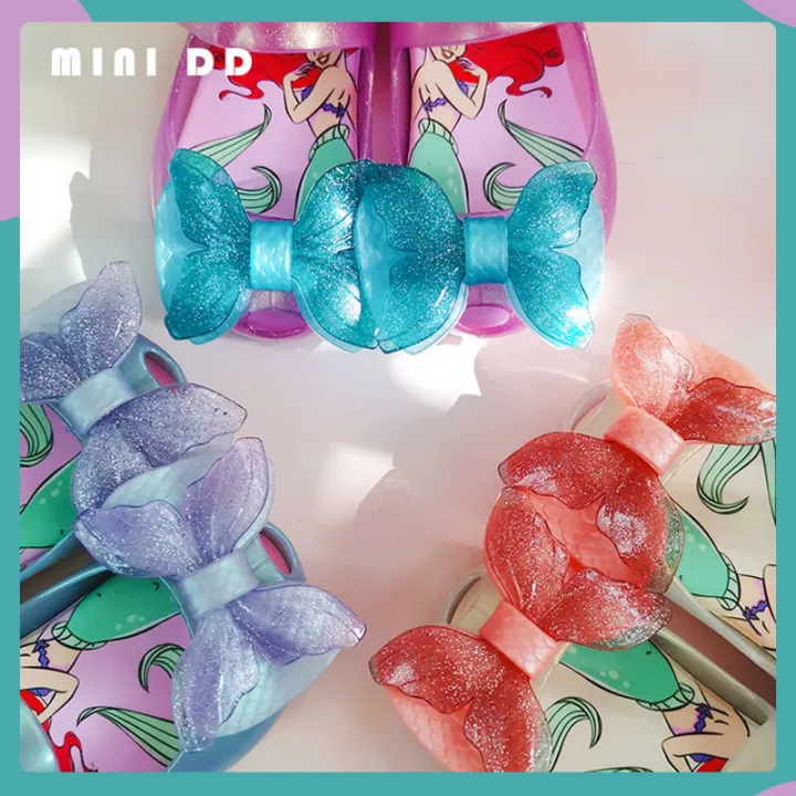 COD 2022 New mermaid children's shoes jelly soft fish mouth shoes show ...