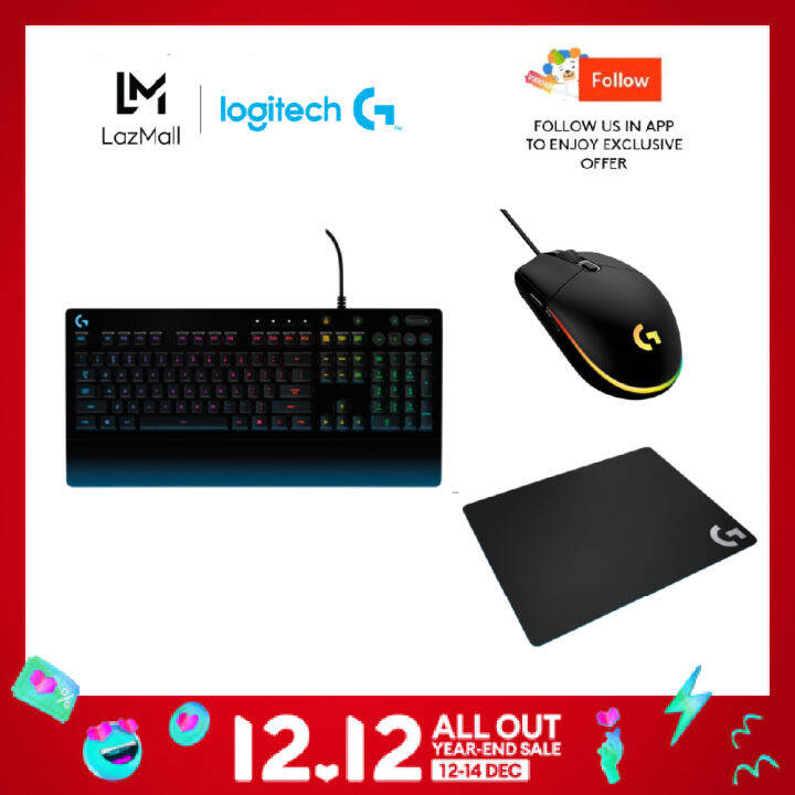 Logitech G203 2nd Gen Wired Gaming Mouse + Logitech G213 Prodigy RGB ...