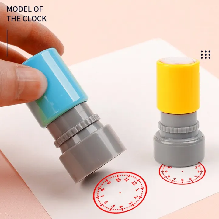 Clock Stamp Teaching Aids For Kids Learning Watch Time Recognition ...