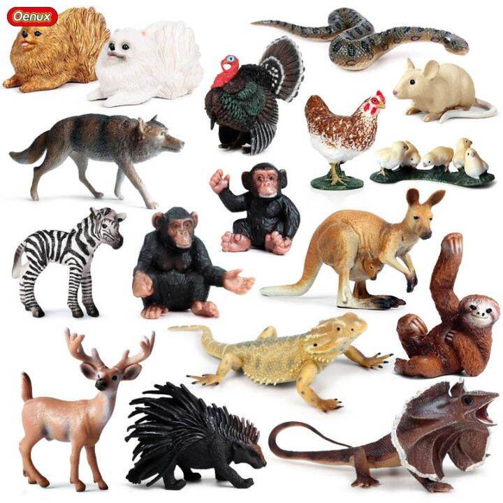 🧑 Children's gifts 👧 The simulation toy animals wild animal models of ...