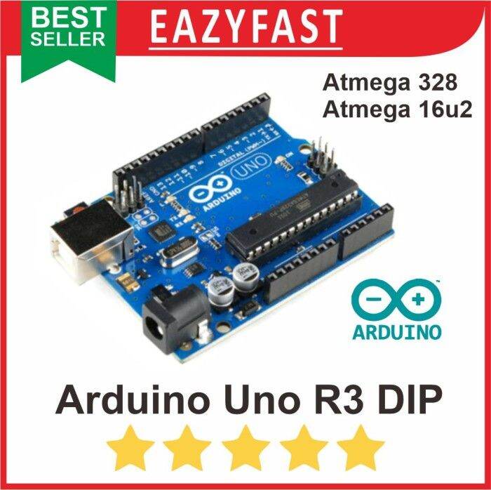 Arduino Uno R3 Dip 16u2 Compatible Atmel Atmega Atmega328 328p 328 P