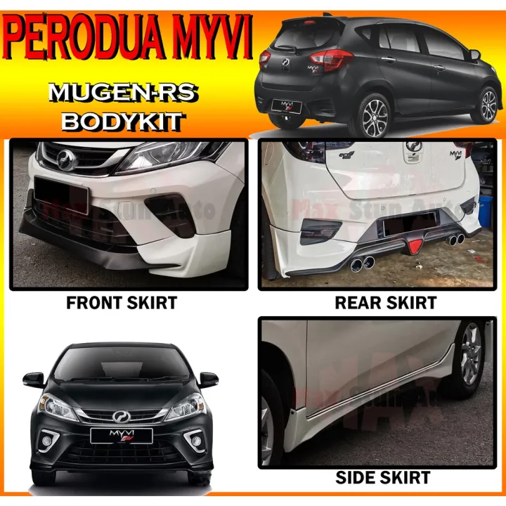 PERODUA MYVI GEN3 2018-2021 MUGEN RS STYLE FULLSET BODYKIT (MG-RS ...