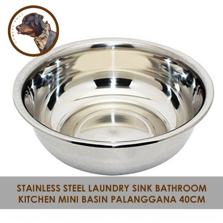 CP Stainless Steel Laundry Sink Bathroom Mini Small Basin Palanggana ...