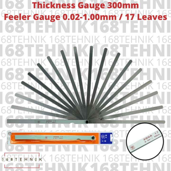 Fuller Gauge 300mm | Feeler Gauge 0.02-1mm 17 Blades / THICKNESS GAUGE 300 mm | Lazada Indonesia