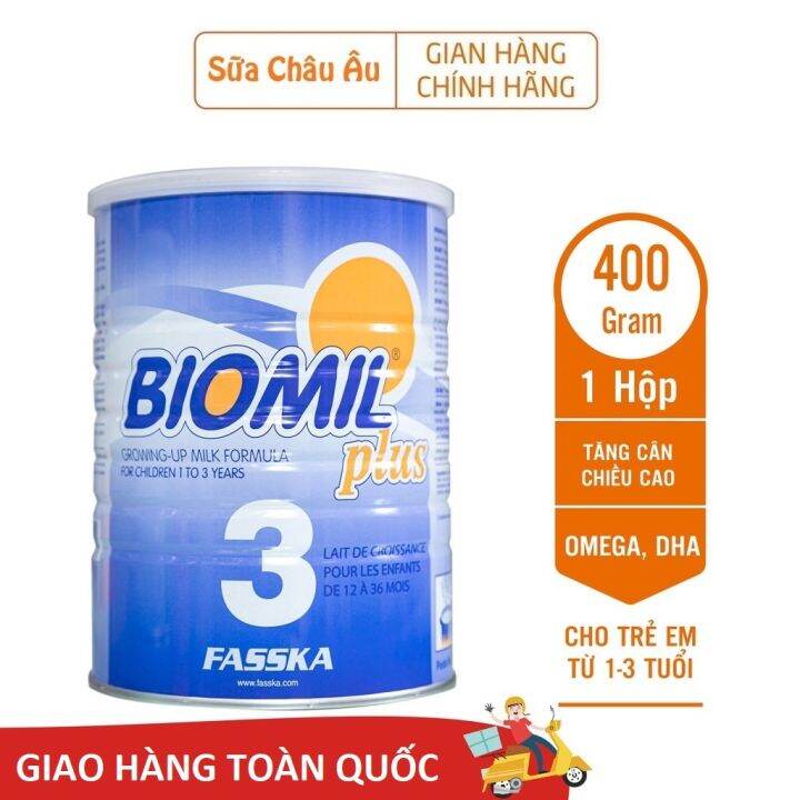 Sữa bột sinh học Biomil Plus 3 nhập khẩu Pháp 400g | Lazada.vn
