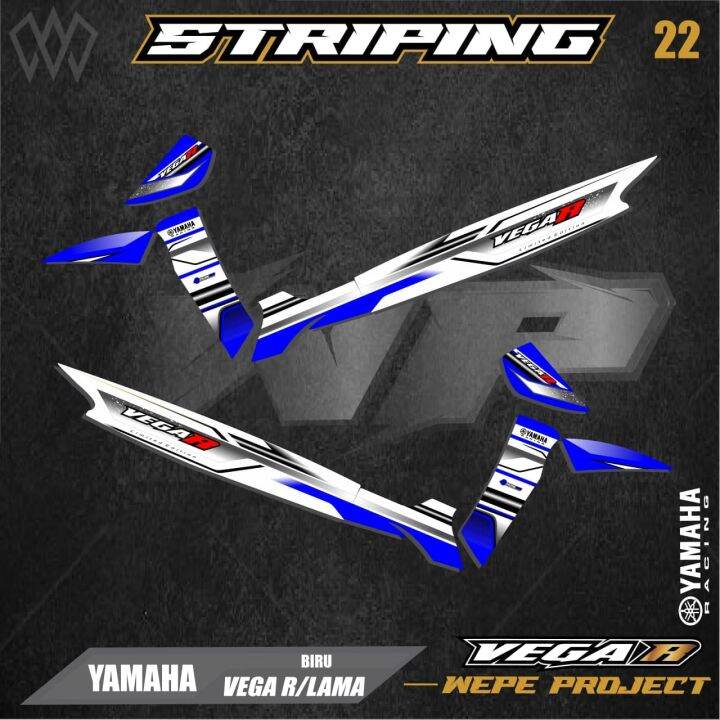STIKER STRIPING MOTOR VEGA R LAMA - STRIPING STICKER VARIASI LIS ...