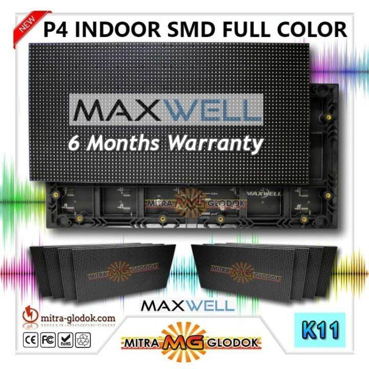 PANEL MODUL MODULE P4 SMD INDOOR SEMI OUTDOOR LED MATRIX MATRIKS HUB 75 ...