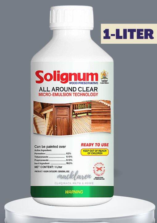Solignum All Around Clear ️ 1 Liter ️ Anti-Termite Anay Amag Borers ...