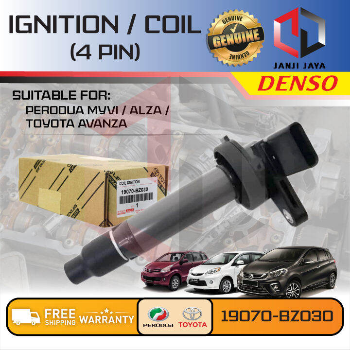IGNITION PLUG COIL Toyota AVANZA Perodua MYVI ALZA KEMBARA 19070-BZ030 ...