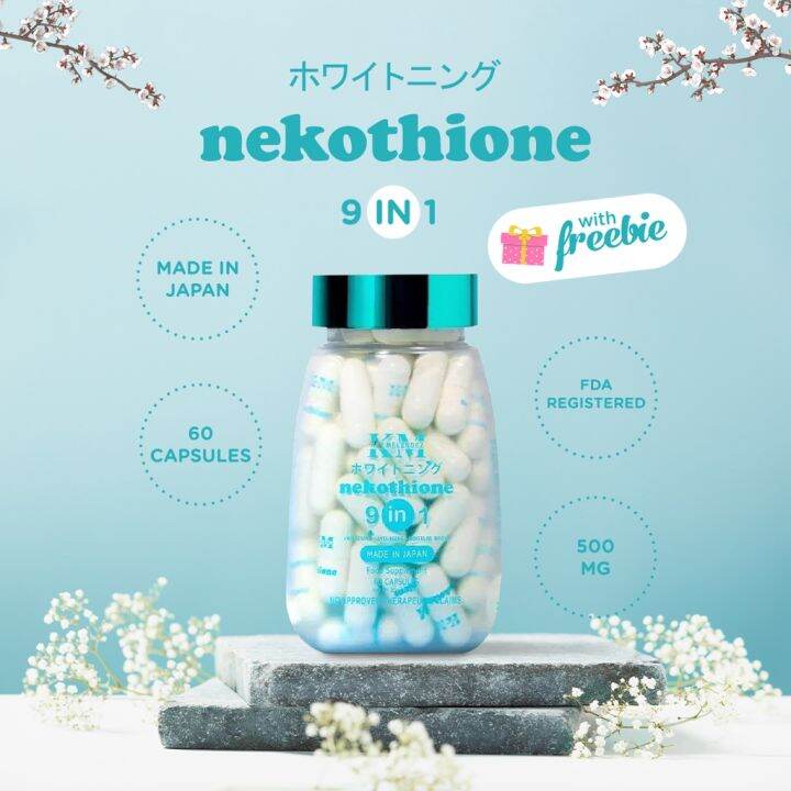 HERSKIN Nekothione (9in1) L-Glutathione Collagen Whitening 60caps. | Lazada
