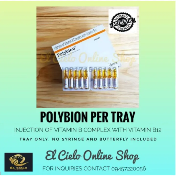 POLYBION INJECTION VITAMIN B (PER TRAY)Nj7 | Lazada PH