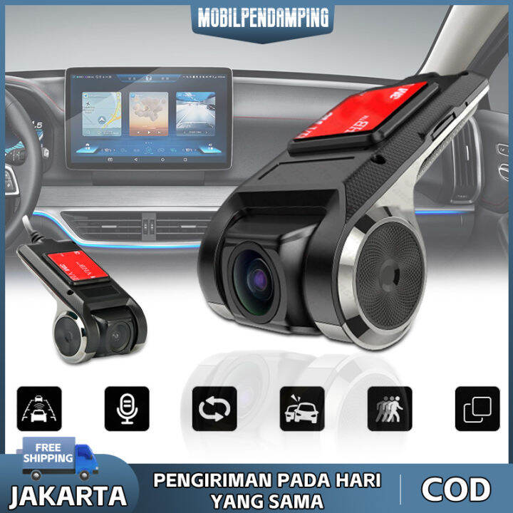 Dash Cam Car Radio Head Unit USB HD 720P ADAS Dashboard Camera DVR Perekam Video Perekam Video ...