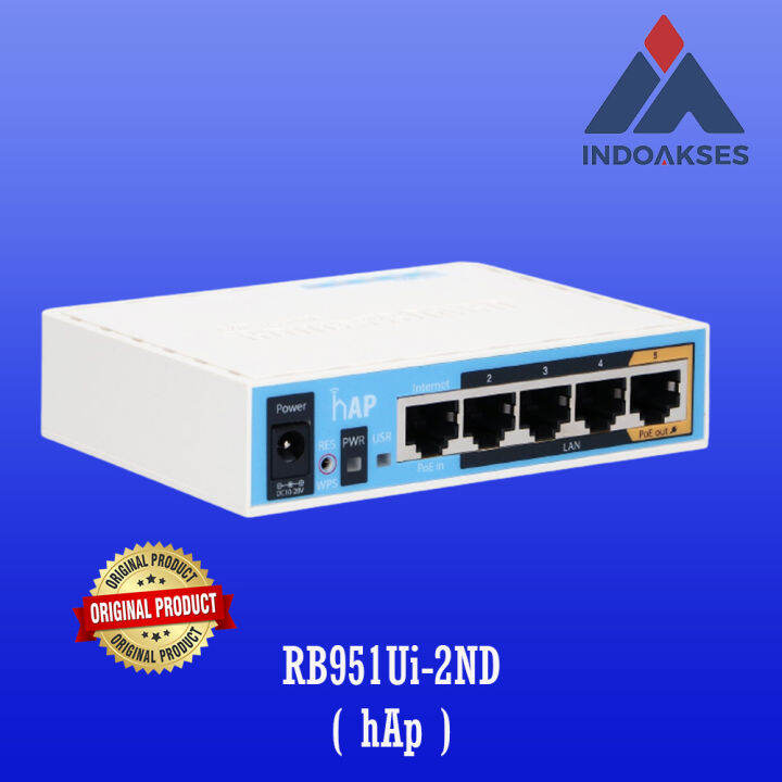 Mikrotik RB951Ui-2ND (hAP) Router Wireless | Lazada Indonesia