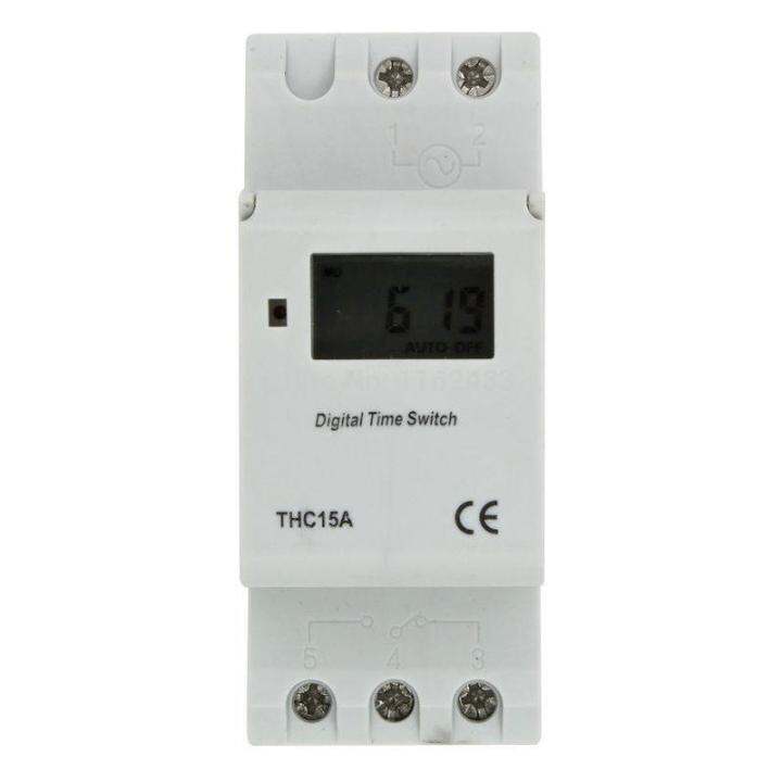 Elektronik Digital Programmable Timer Switch DIN Rail Model MCB ...