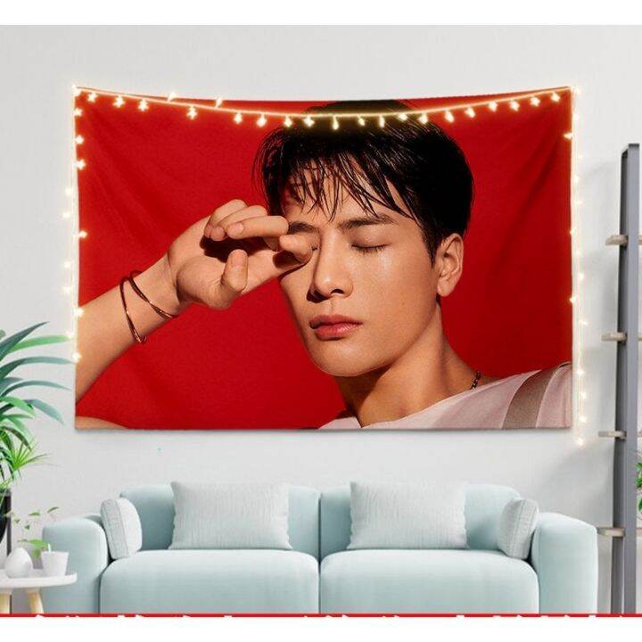 ☋☒ สินค้าแจ็คสัน ติดผนัง got7 got7 Jackson Wang BamBam Wang Jackson Wan ผ้าคลุมติดผนัง ลายศิลปิน ...