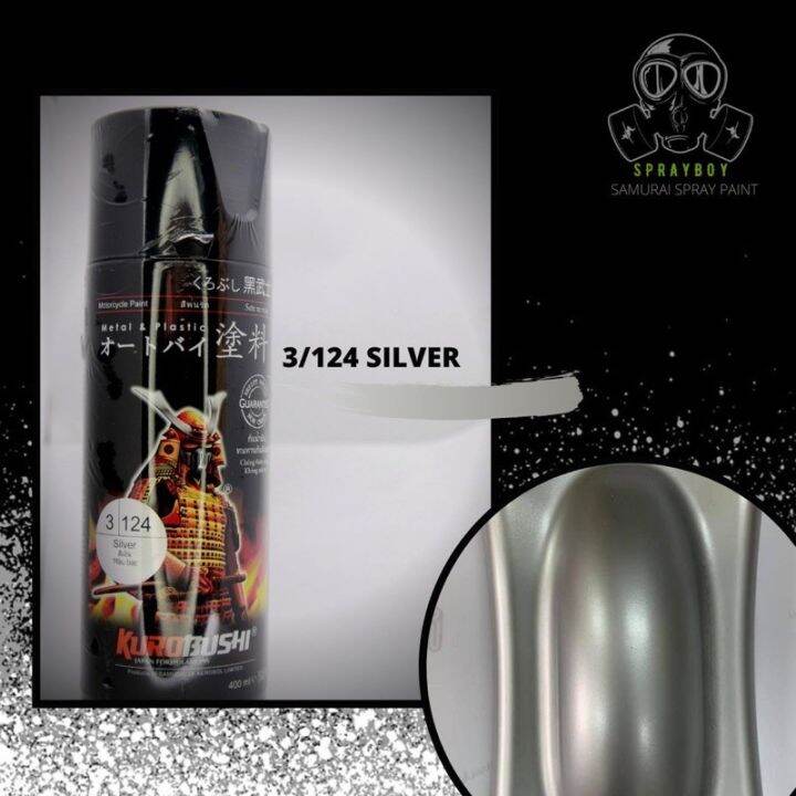 Samurai 03/124 Silver (Standard Color) Spray Paint 400ml [Made in ...