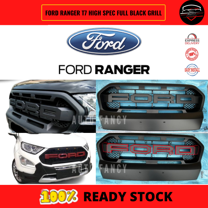 ( MK3/WILDTRAK ) FORD RANGER T7 HIGH SPEC FULL FRONT BLACK GRILL HIGHT ...
