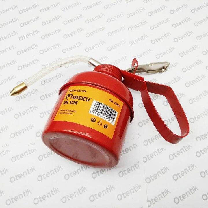 OIL CAN KALENG 500CC - BOTOL POMPA SEMPROT OLI 500 CC - OLI CAN BESI ...