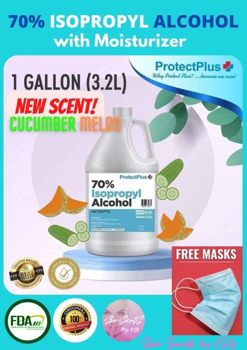 ProtectPlus [New Scent: CUCUMBER MELON] 70% Isopropyl Alcohol w ...