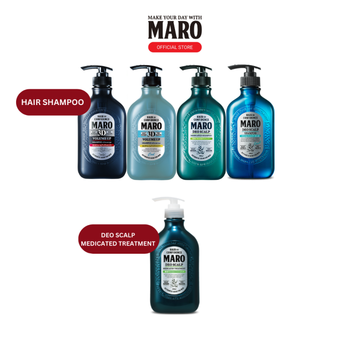 [Bundle] - Maro Hair Shampoo + Deo Scalp Hair Medicated Treatment | Lazada