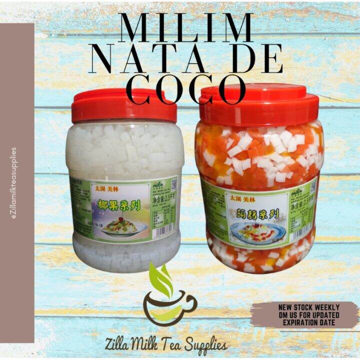 flash sales Milin Nata De Coco, Milin Fruit Jelly for Milktea, Milk Tea ...