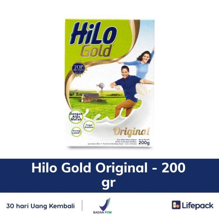 Hilo Gold Original - 200 gr - Susu Tinggi Kalsium - LIFEPACK | Lazada ...