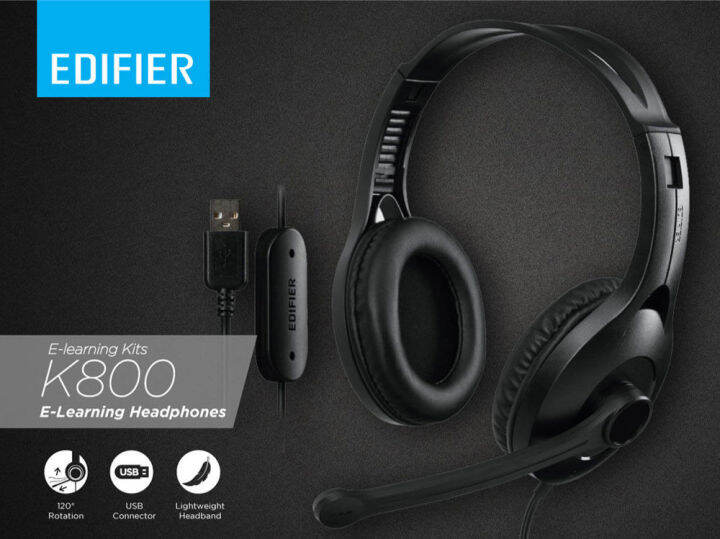# EDIFIER K800 - USB Gaming Headsets # [BLACK] | Lazada
