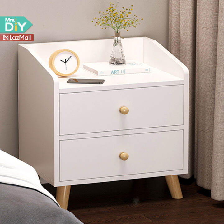 Mrs.DIY โต๊ะข้างเตียงE2-2A ตู้ข้างเตียง ชั้นวางของข้างเตียง โต๊ะอเนก ...