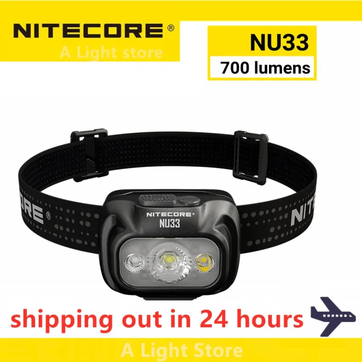 NITECORE NU33 Headlamp 700 Lumens 2,000Mah Li-Ion Light Aluminium Alloy ...