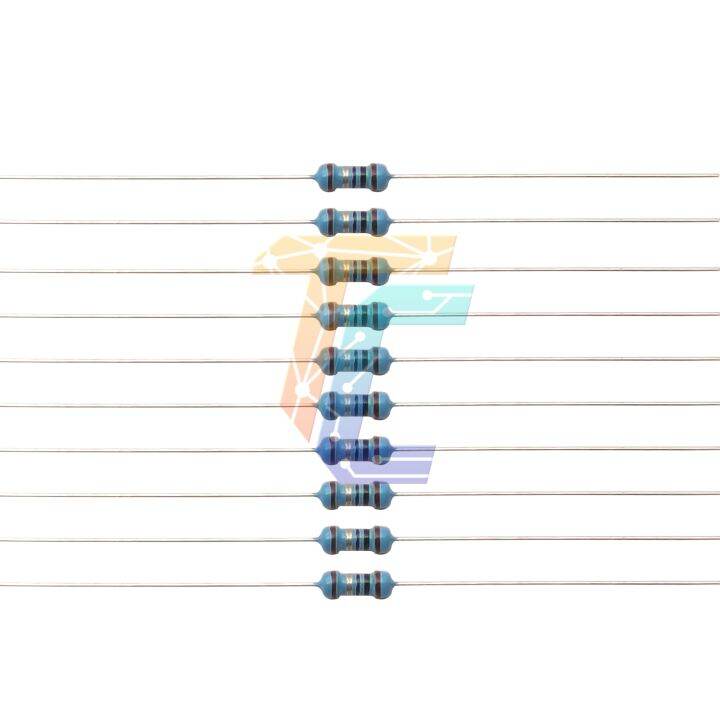 10pcs 5 band 10 ohms resistor 0.25w 1/4W Metal Film Resistor Kit 1% Resistor for pcb breadboard ...