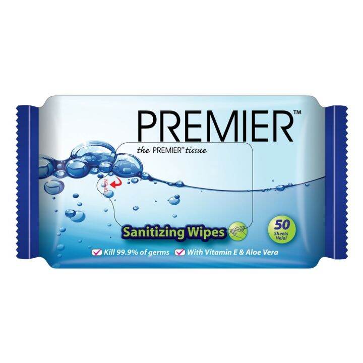 PREMIER SANITIZING WIPES TISSUE ( 50 sheets ) | Lazada