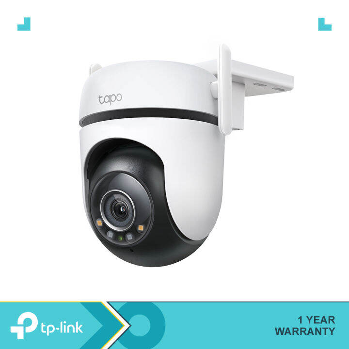 TP-Link Tapo C520WS Outdoor Pan/Tilt Security Wi-F- Camera, 2K QHD Live View, Starlight Color ...