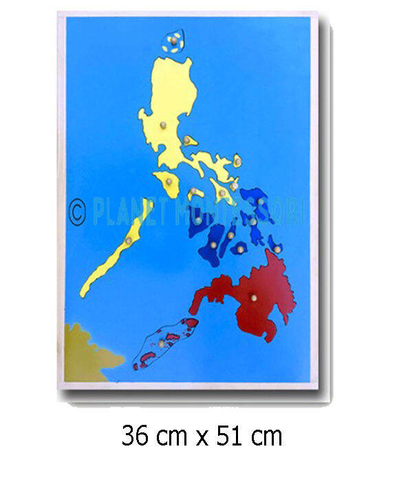 Philippine Puzzle Map- 3 Groups Puzzle Maps- Montessori | Lazada PH