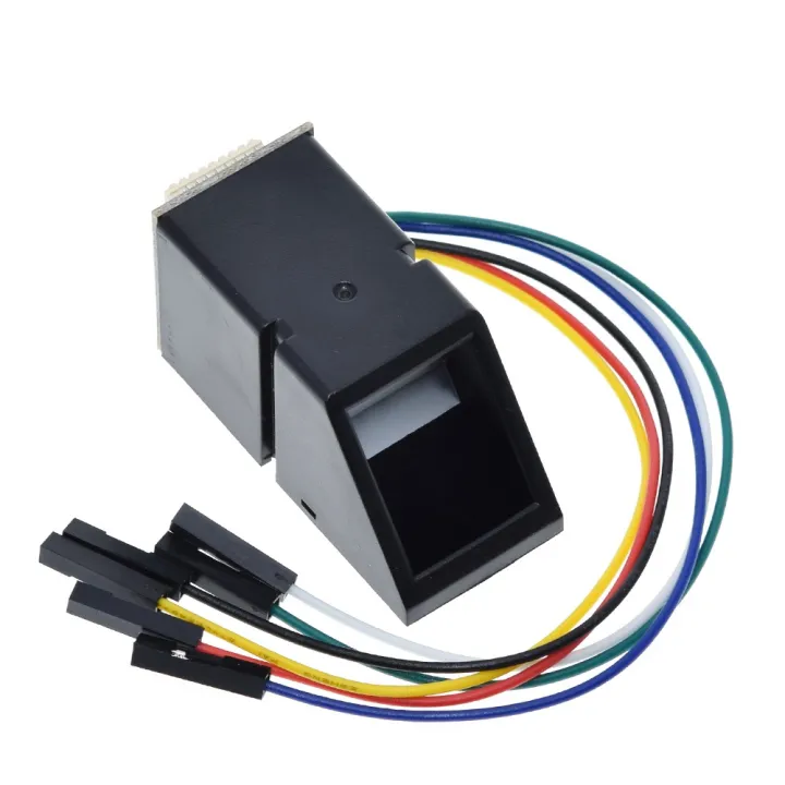 AS608ที่อ่านลายนิ้วมือเซ็นเซอร์โมดูลรอยนิ้วมือออพติกที่สแกนลายนิ้วมือ ...